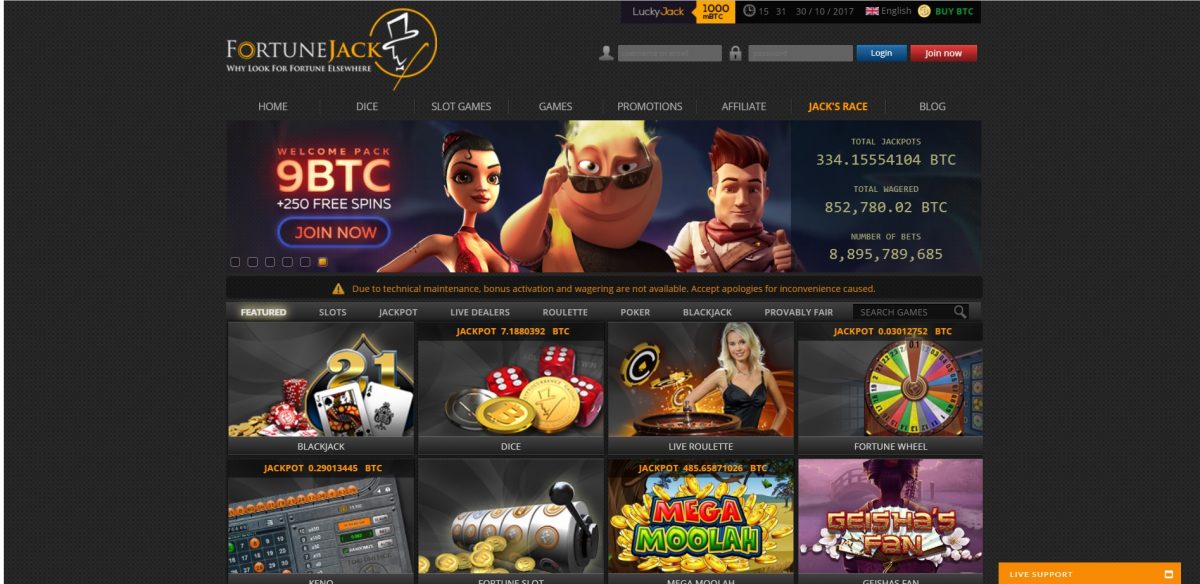 Fortunejack review - Bitcoin Gambling Expert